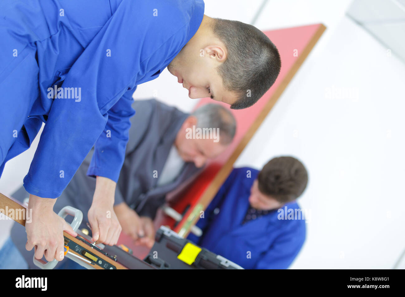 the busy workshop Stock Photo - Alamy