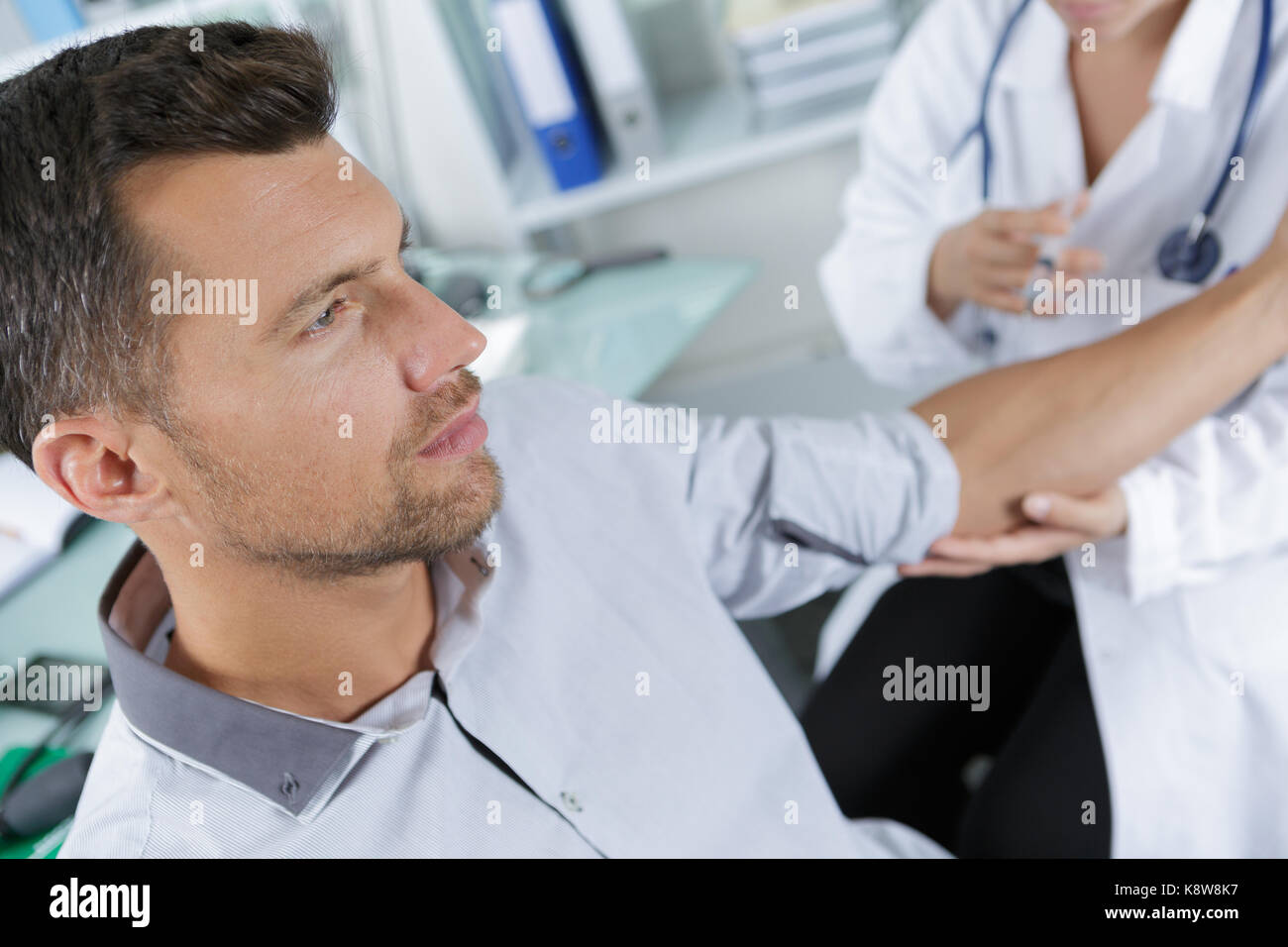 the weak patient Stock Photo - Alamy