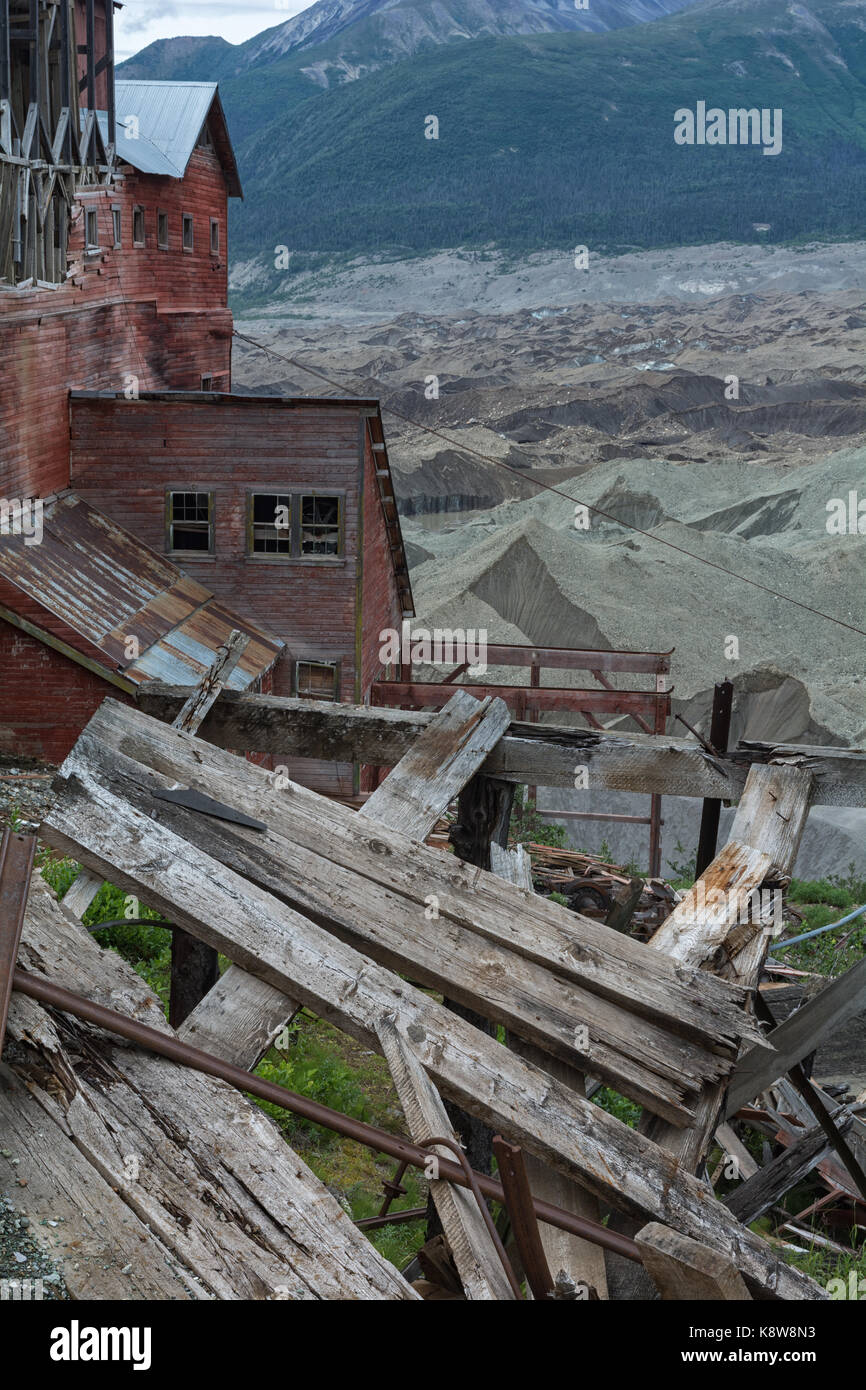 Weather over a century has weathered the Kennicott copper mine sorting ...