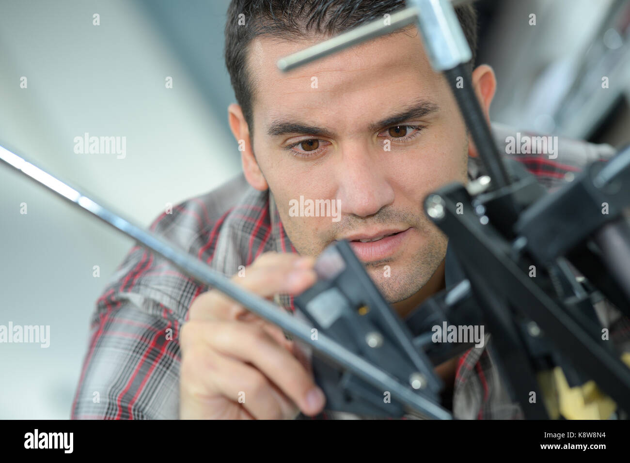 man with tools Stock Photo - Alamy