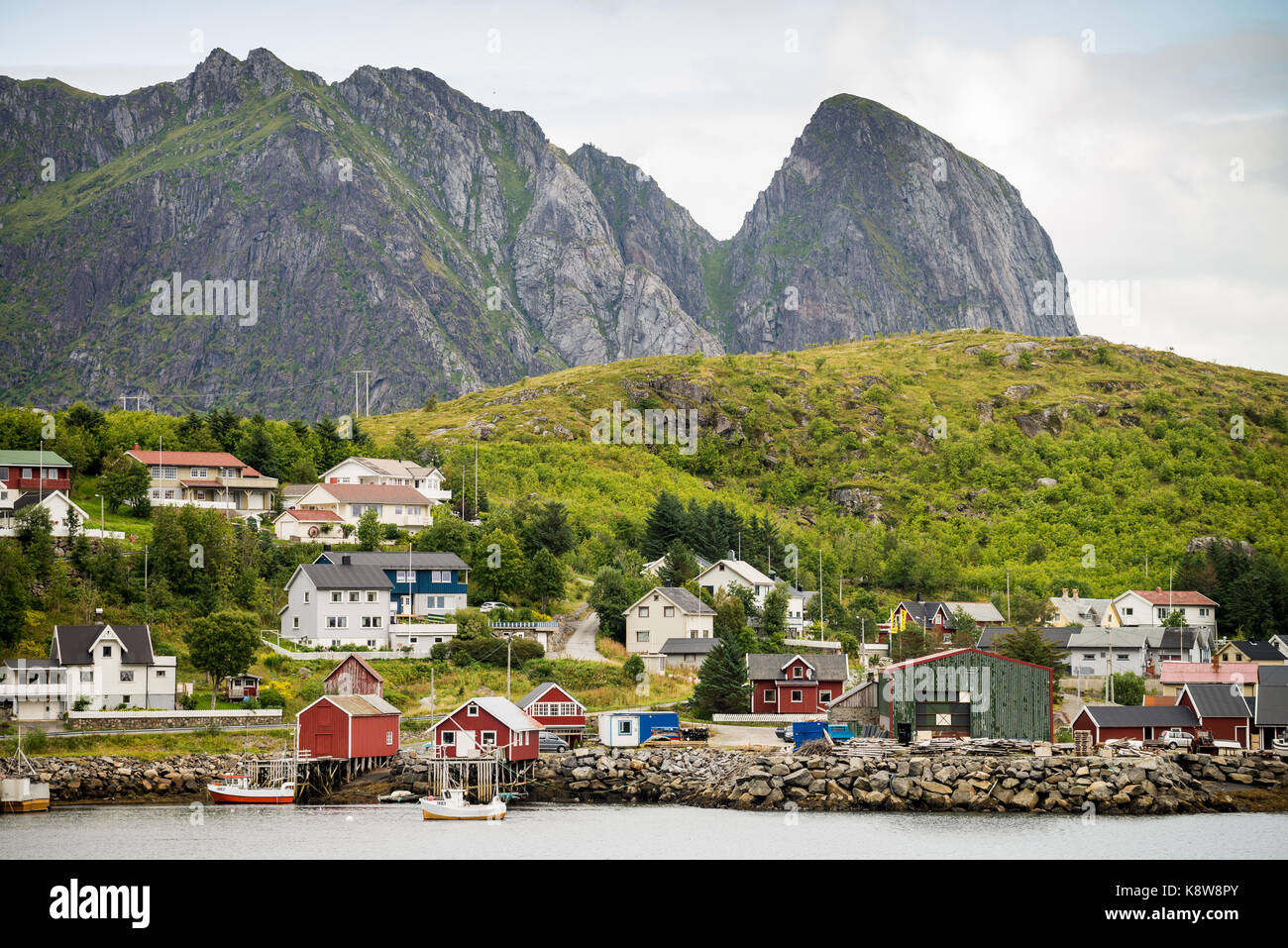 Lofoten Islands, Reine, Moskenes, Scandinavia, Norway, Europe Stock ...