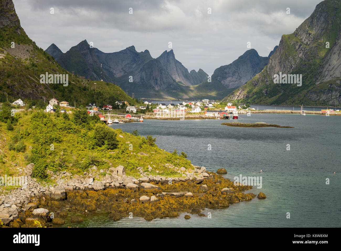 Lofoten Islands, Reine, Moskenes, Scandinavia, Norway, Europe Stock ...