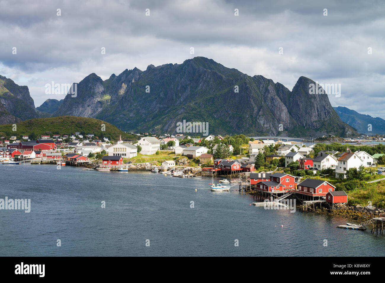 Lofoten Islands, Reine, Moskenes, Scandinavia, Norway, Europe Stock ...