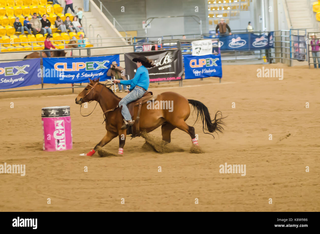 Barrel racing indoor arena tamworth hi-res stock photography and images ...