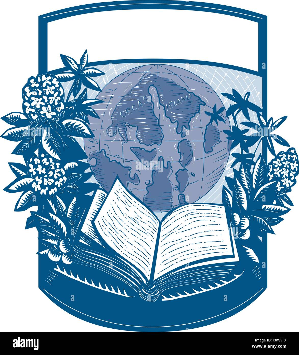 Stencil style book Stock Vector Images - Alamy