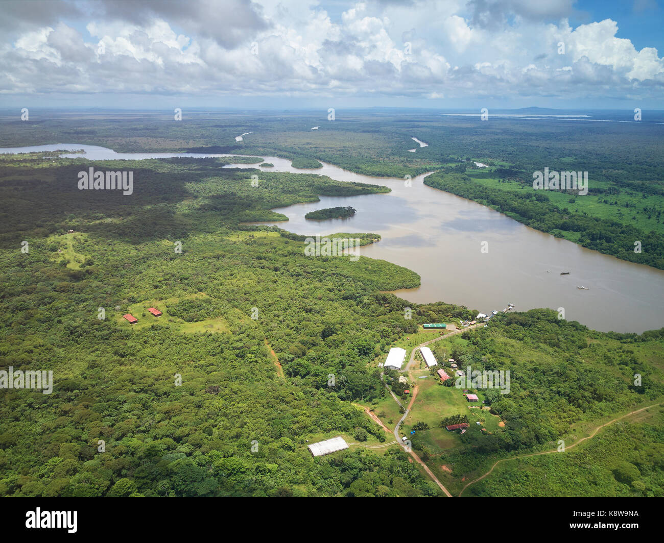 Aerial view valley lake in hi-res stock photography and images - Alamy
