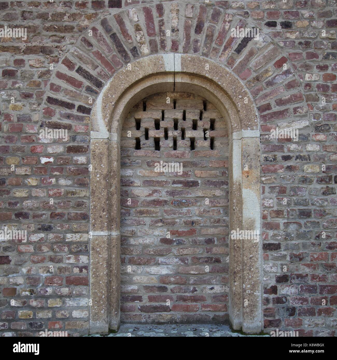 Bricked walled door window hi-res stock photography and images - Alamy