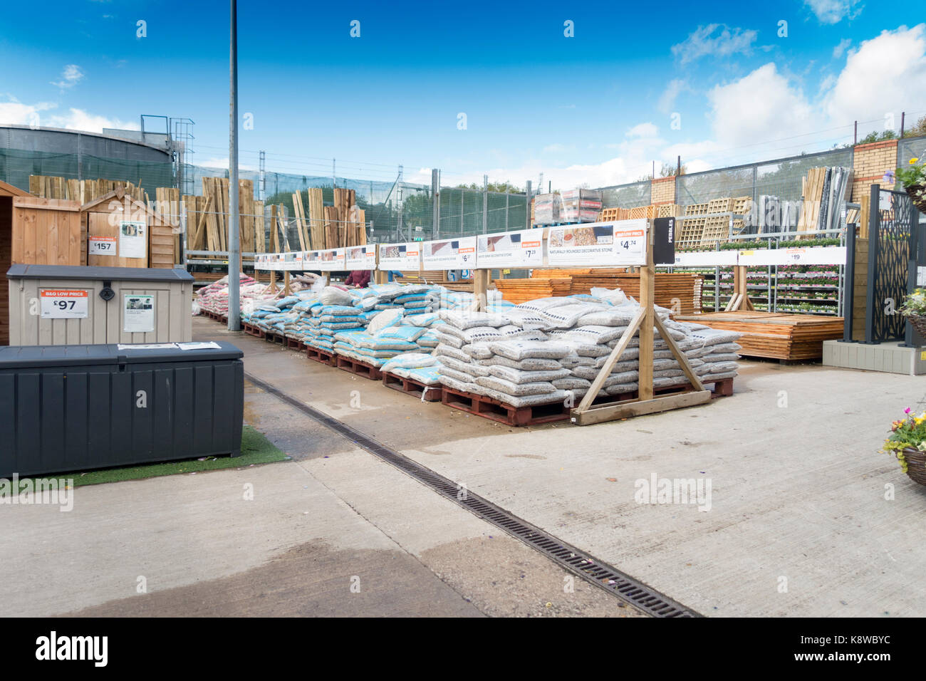 Outside garding sales are at popular home do it yourself diy store B&Q ...