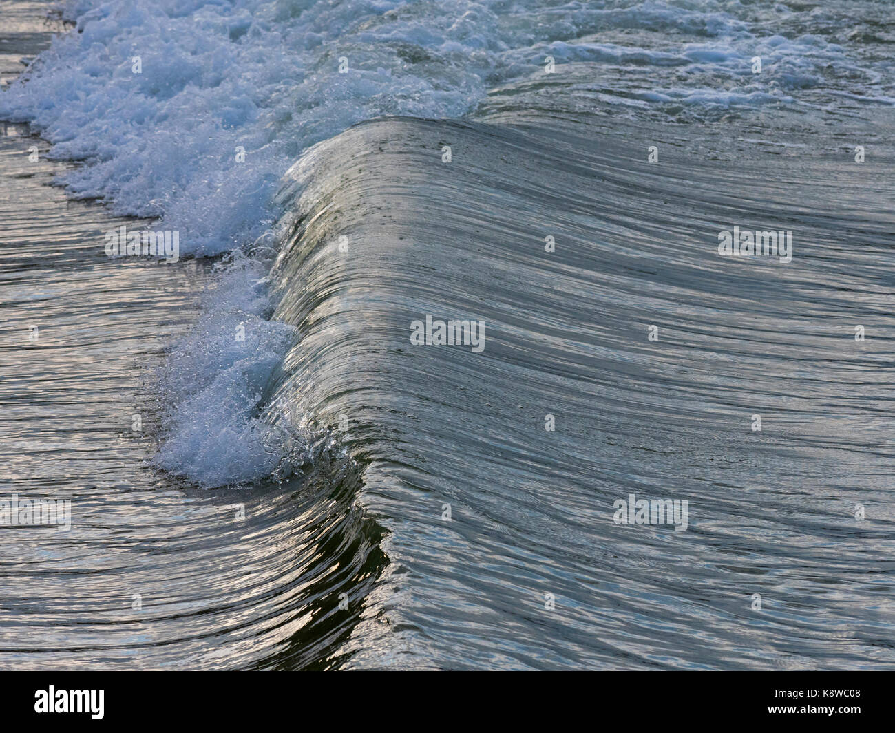 Waves from above showing patterns in water Stock Photo - Alamy