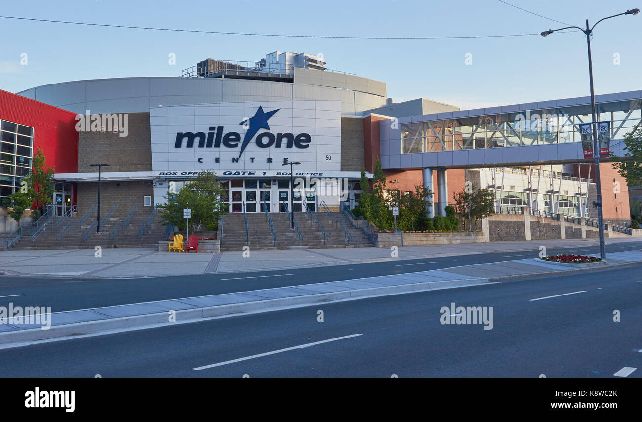 Mile One Center an indoor arena and entertianment venue in downtown St ...