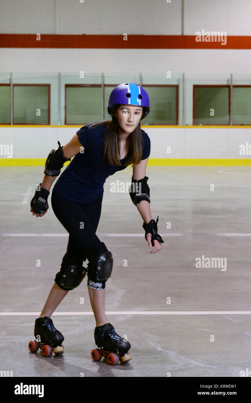 teen girl doing crossover with motion blur Stock Photo - Alamy