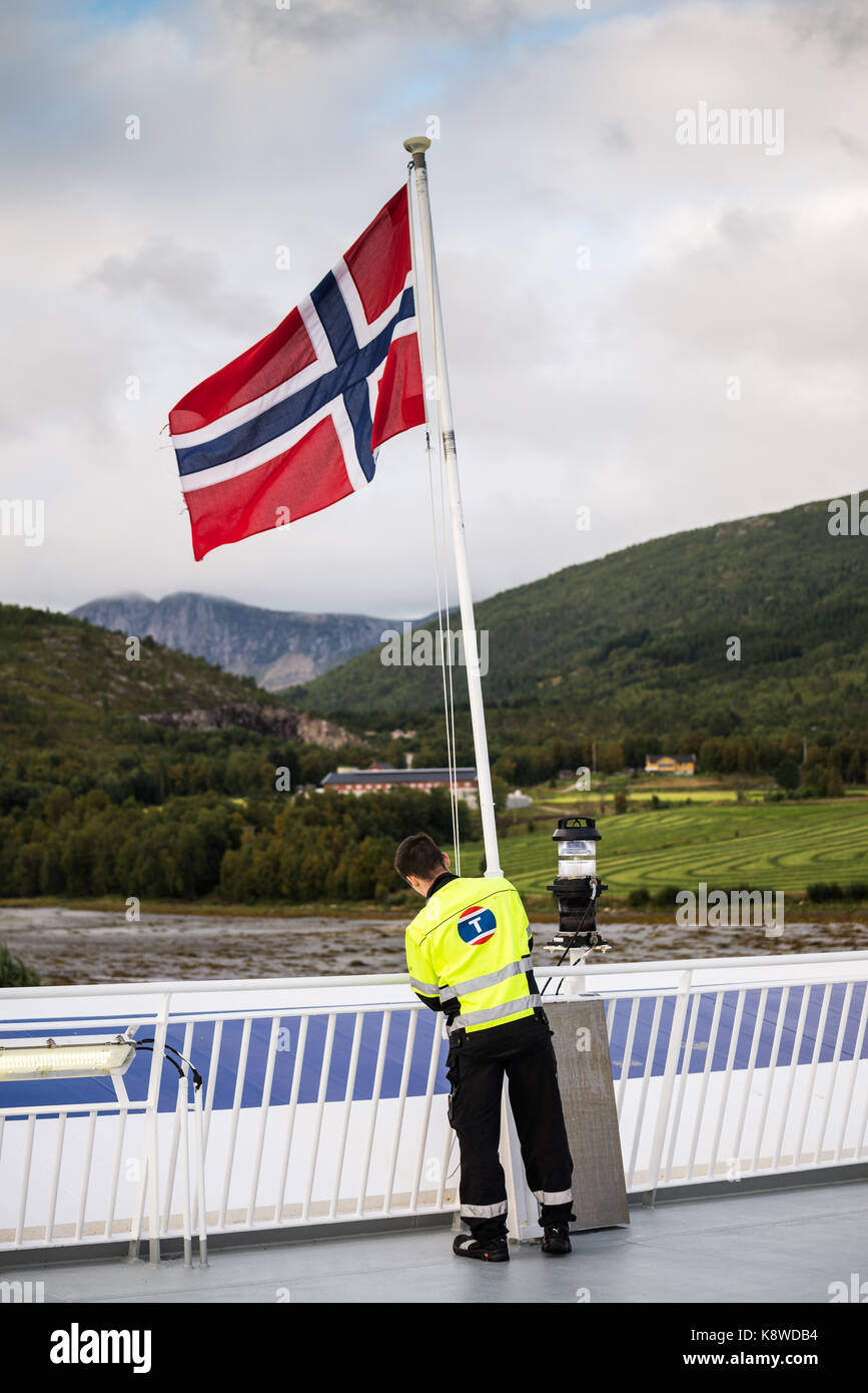 Bognes Lodingen Ferry, Norway, Scandinavia, Europe Stock Photo - Alamy