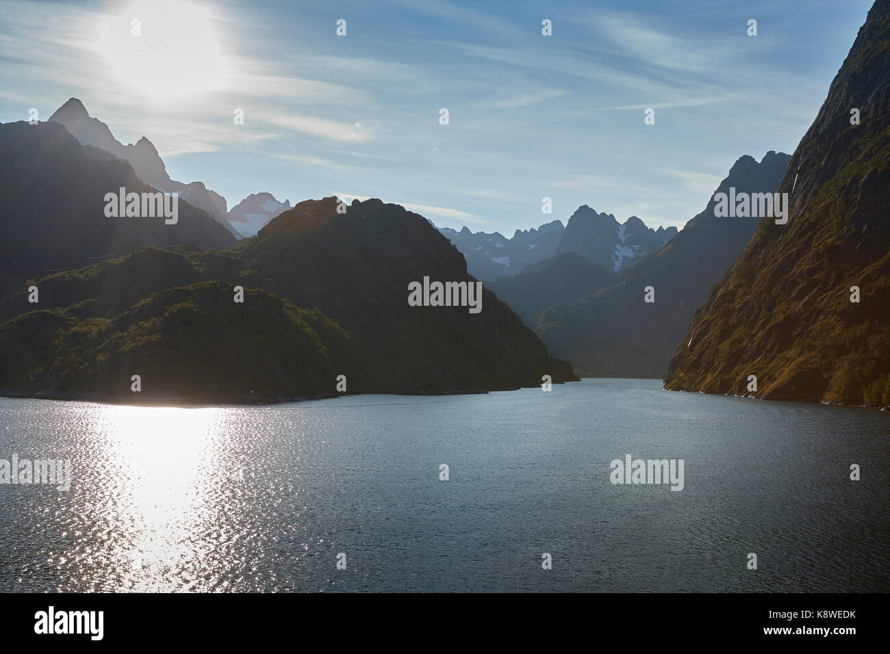 Entrance To The Famous Trollfjord (Trollfjorden) In The Lofoten Islands ...