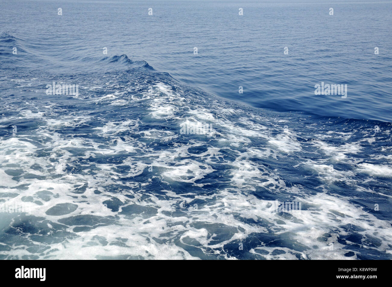 sea waves from a ship Stock Photo - Alamy