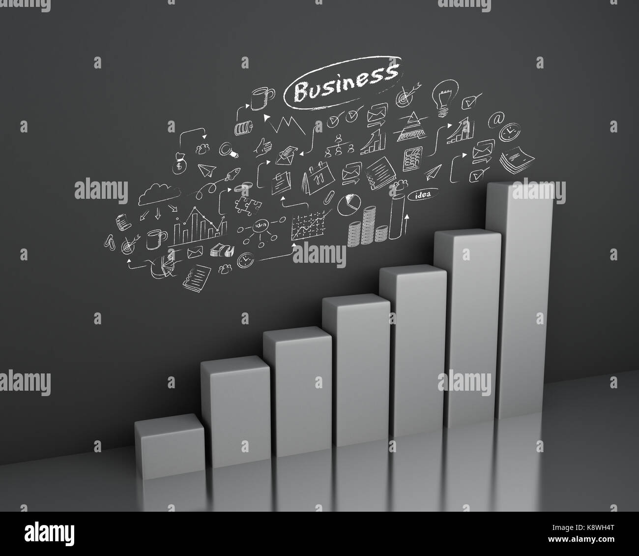 Business doodle graph hi-res stock photography and images - Alamy