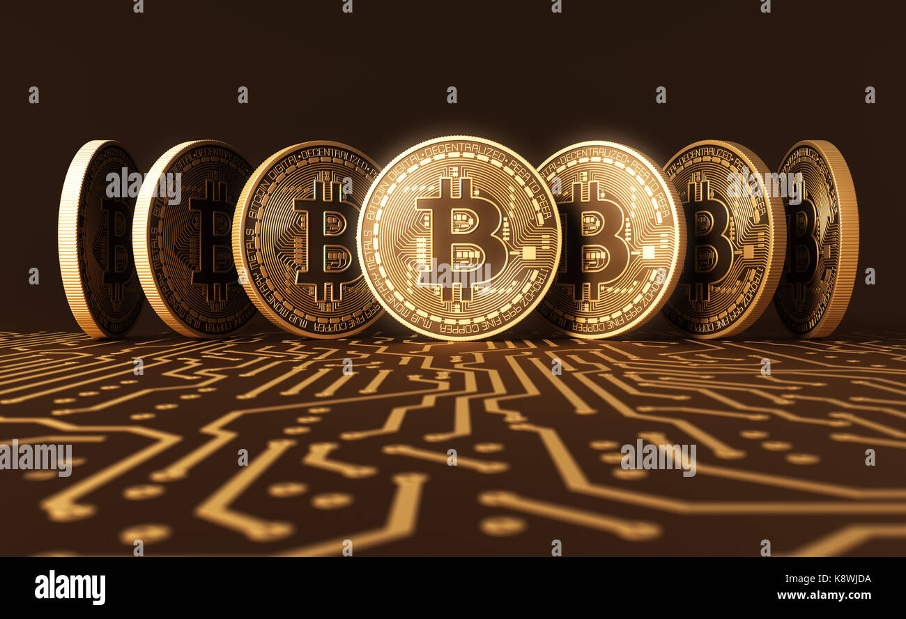 Many bitcoins hi-res stock photography and images - Alamy
