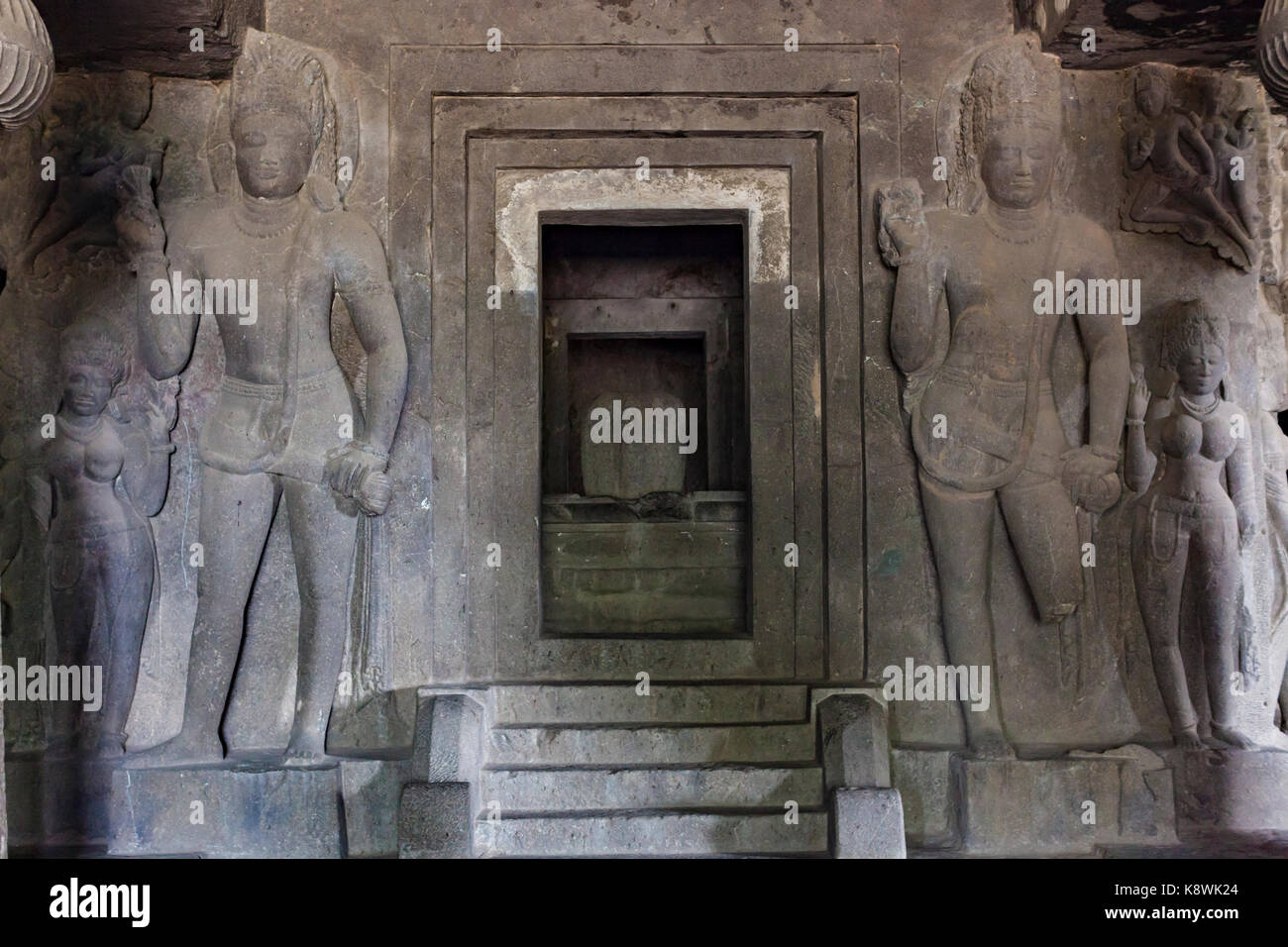 The Kailasa or Kailasanatha Temple, Ellora, Maharashtra, India, Is a ...