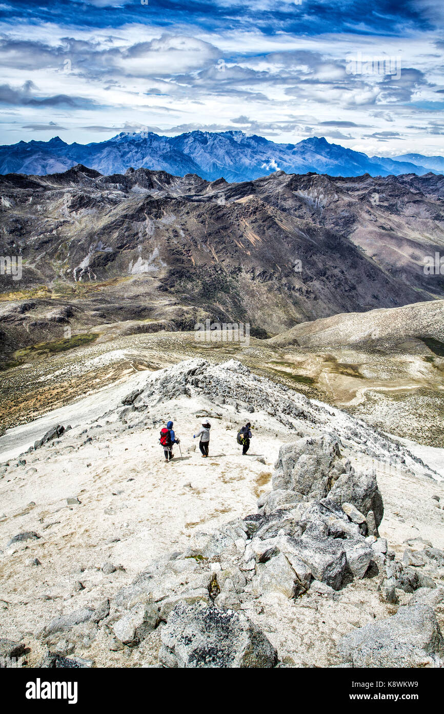 View from the summit of Pico Pan de Azucar, with Sierra Nevada in the ...