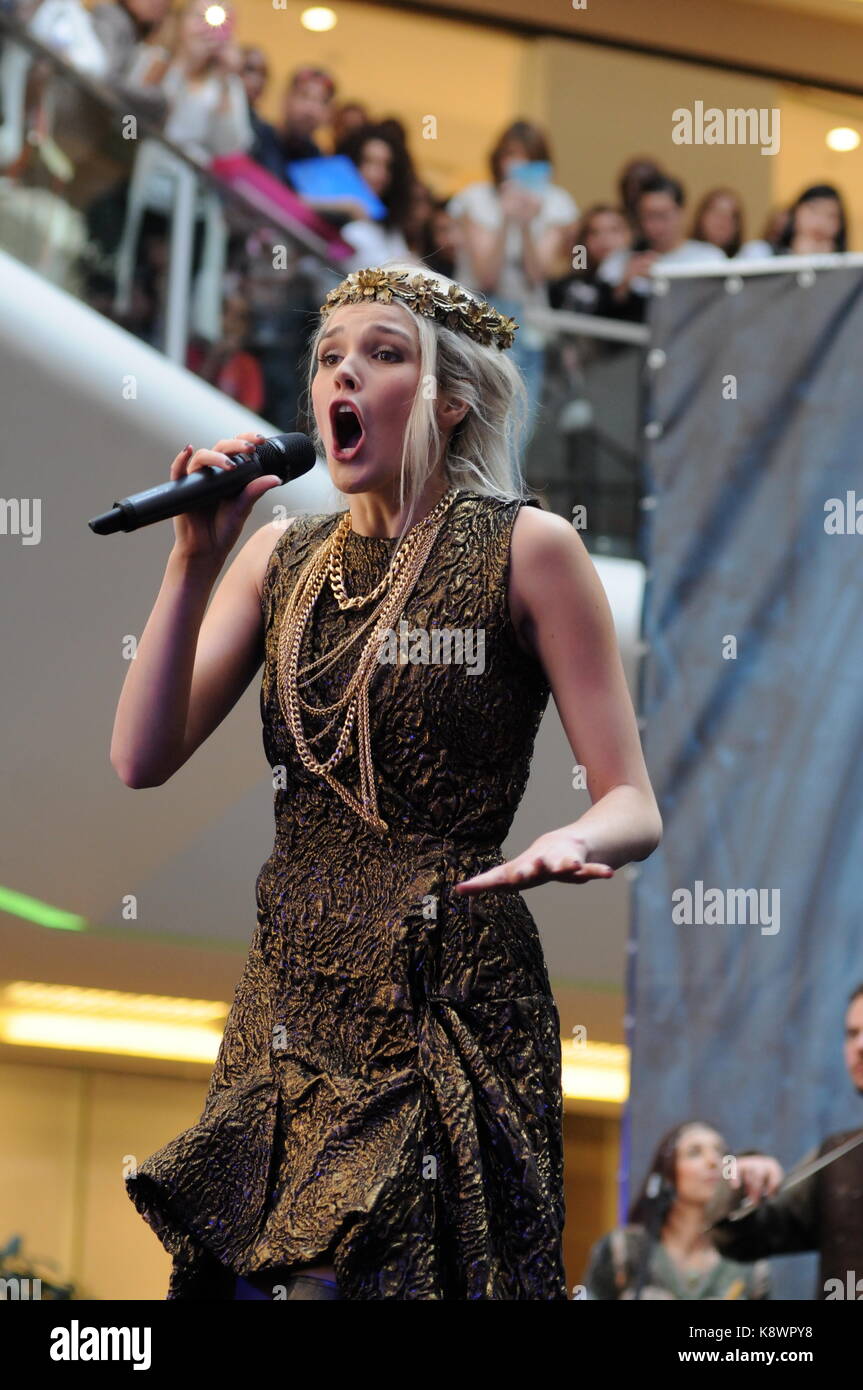 French singer Camille Lou attends showcase in Lyon, France Stock Photo ...