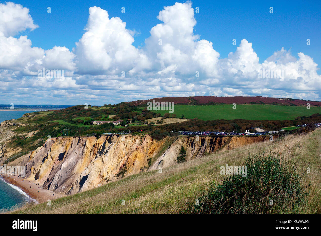 ALUM BAY CHINE FROM THE FOOT PATH Stock Photo - Alamy