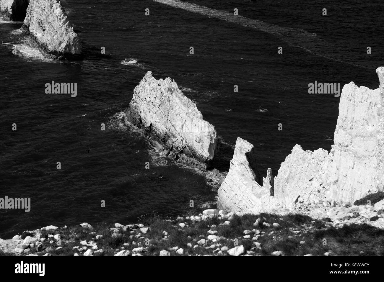 THE FAMOUS NEEDLES, ISLE OF WIGHT Stock Photo - Alamy