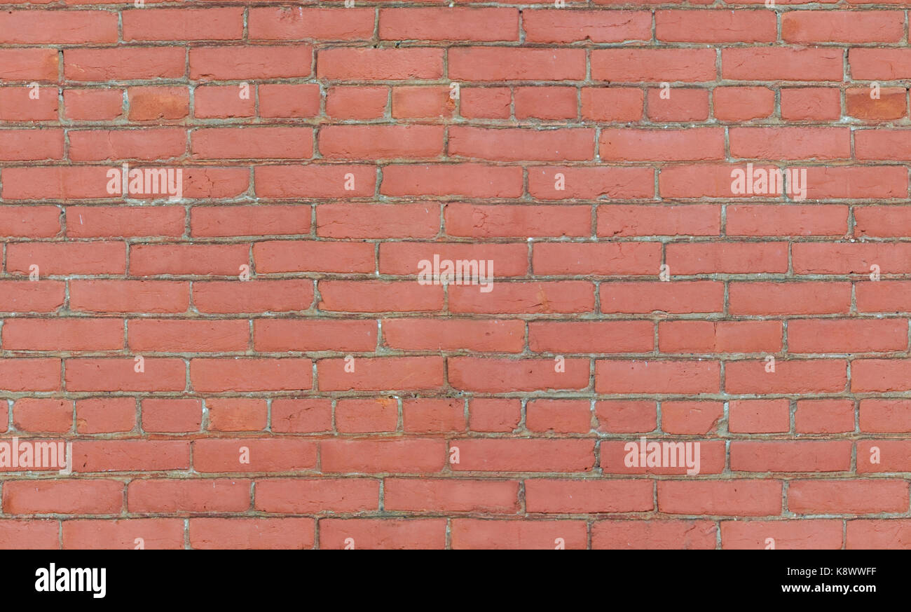 Seamless red brick wall background texture Stock Photo - Alamy