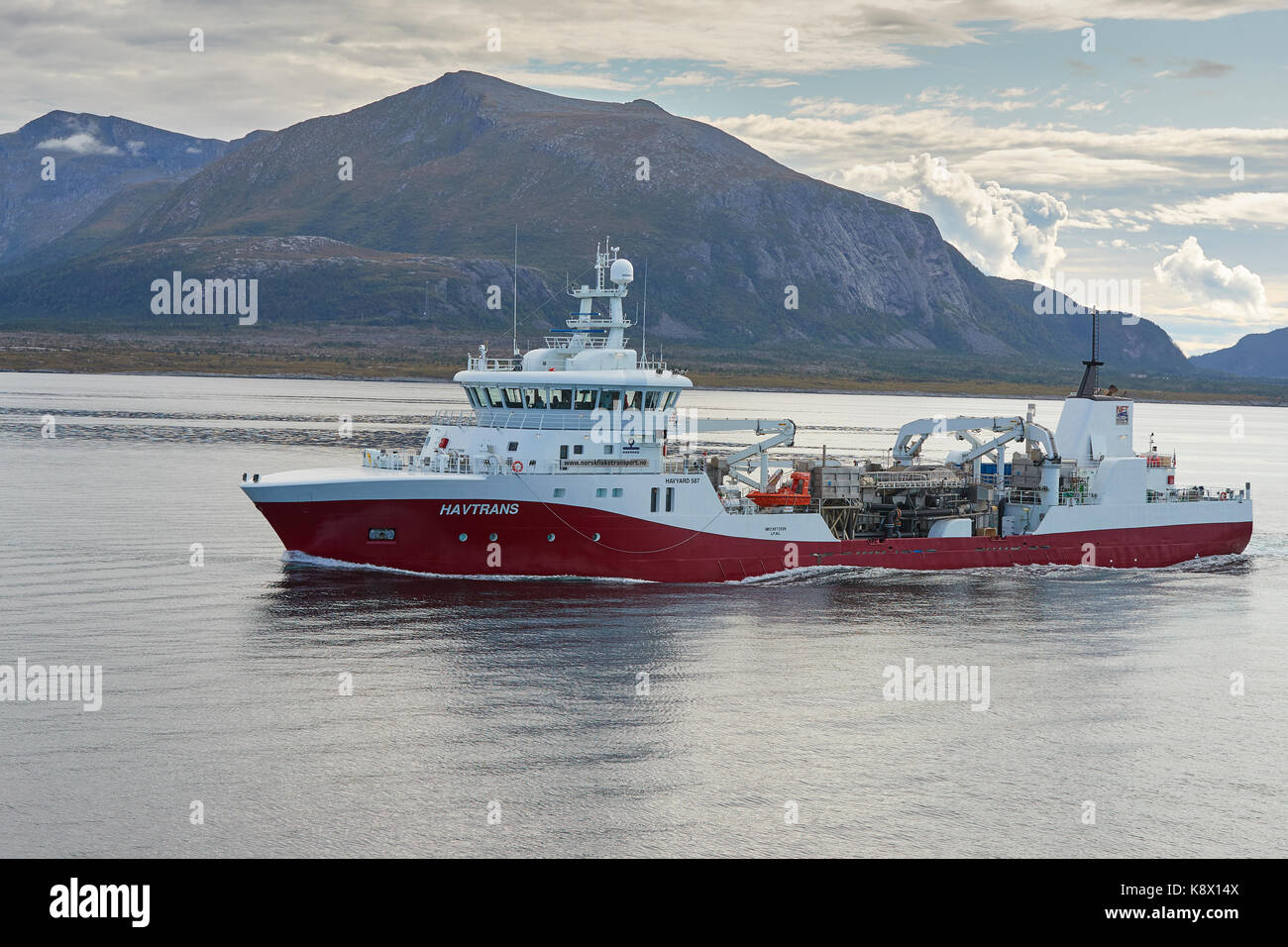 The Norwegian Norsk Fisketransport Fish Transport Ship HAVTRANS ...