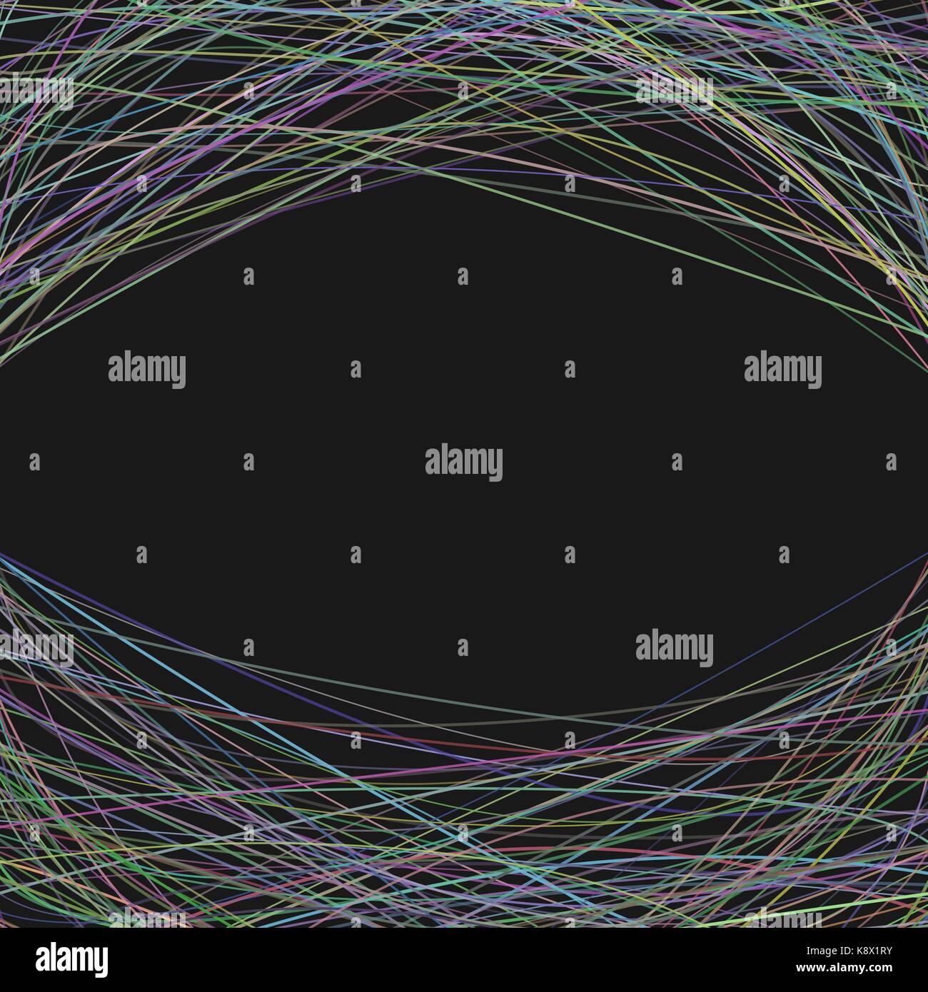 Color background with curved lines at the top and the bottom - vector ...