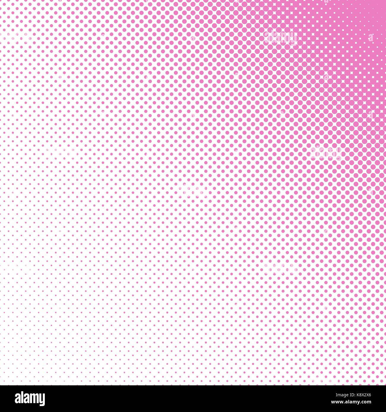 Geometric Halftone Dot Pattern Background Vector Design From Pink Circles In Varying Sizes On