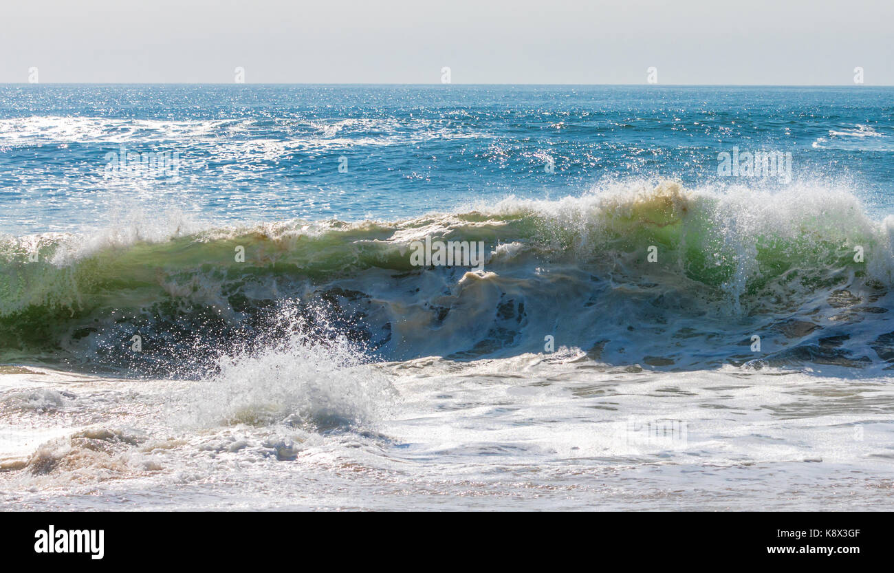 Ocean rolling in at East Hampton Beach, east hampton, ny Stock Photo ...