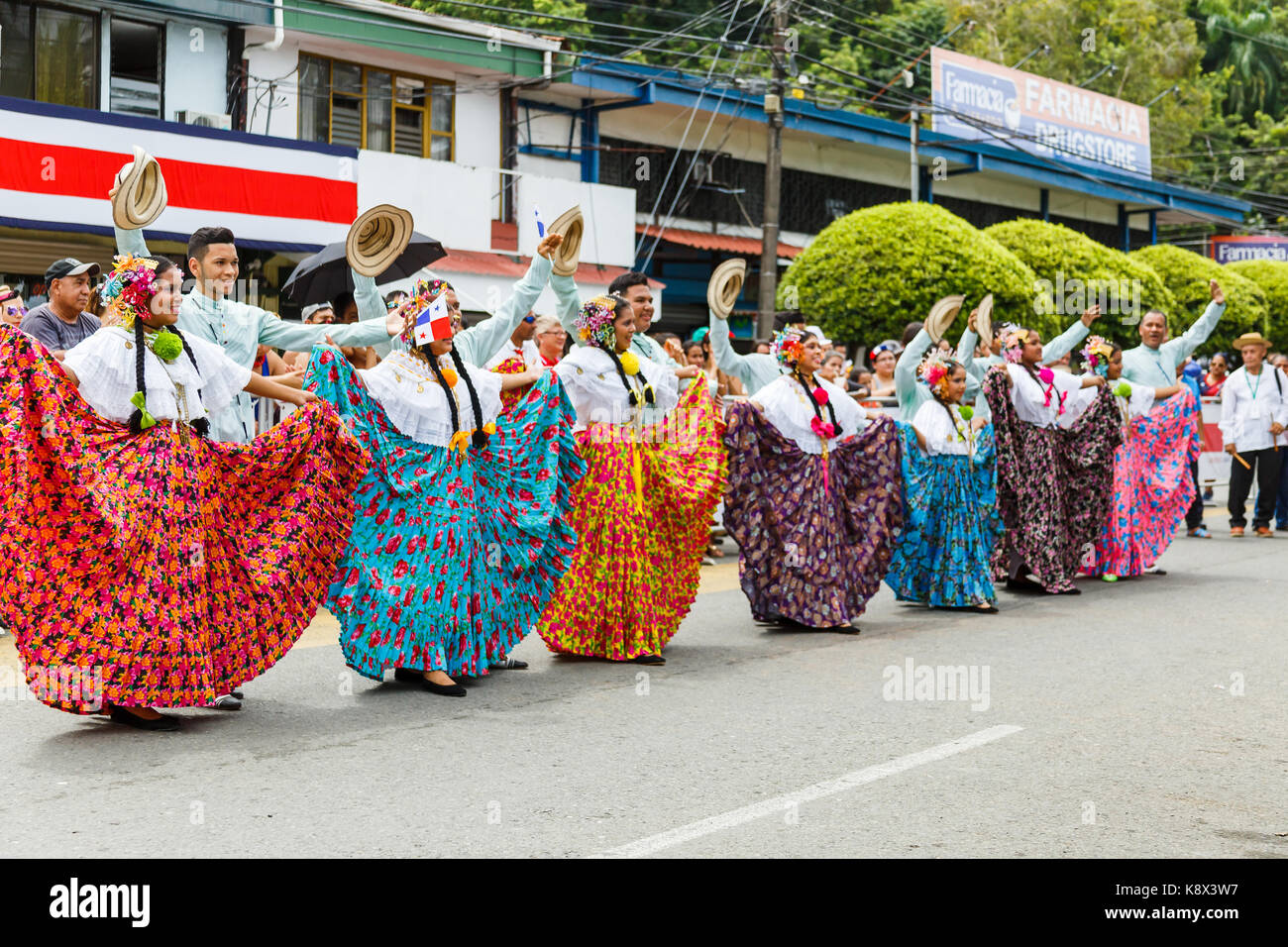 Dancers from Panama in colorful costumes wow onlookers with their ...