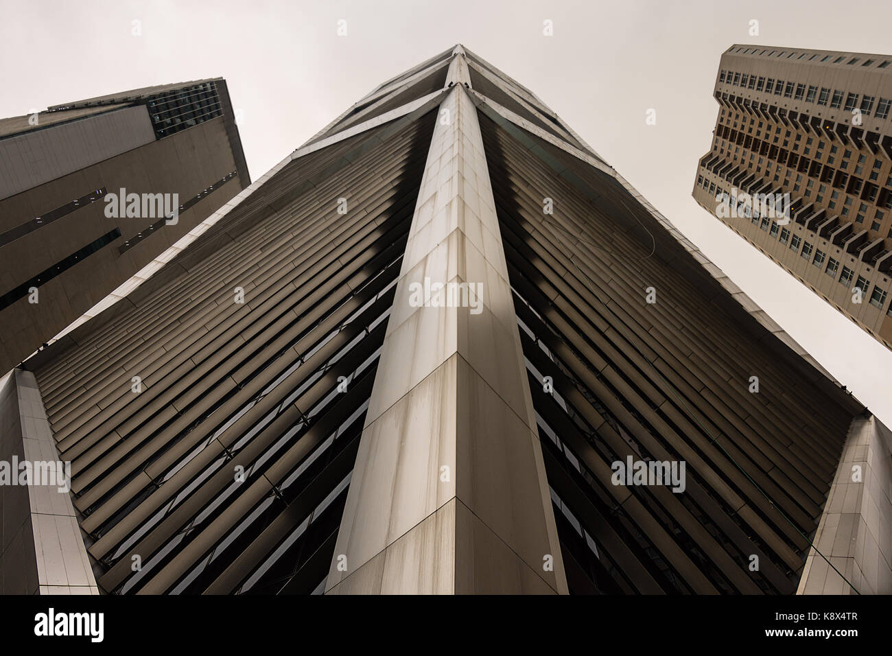 A skyward view of the Ilham Tower, in Kuala Lumpur, Malaysia Stock ...