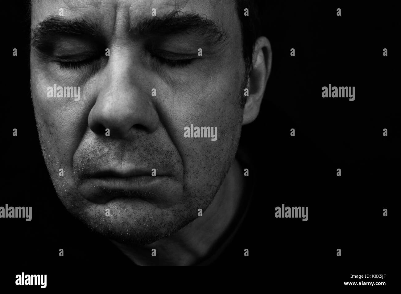 Man suffering depression Stock Photo - Alamy