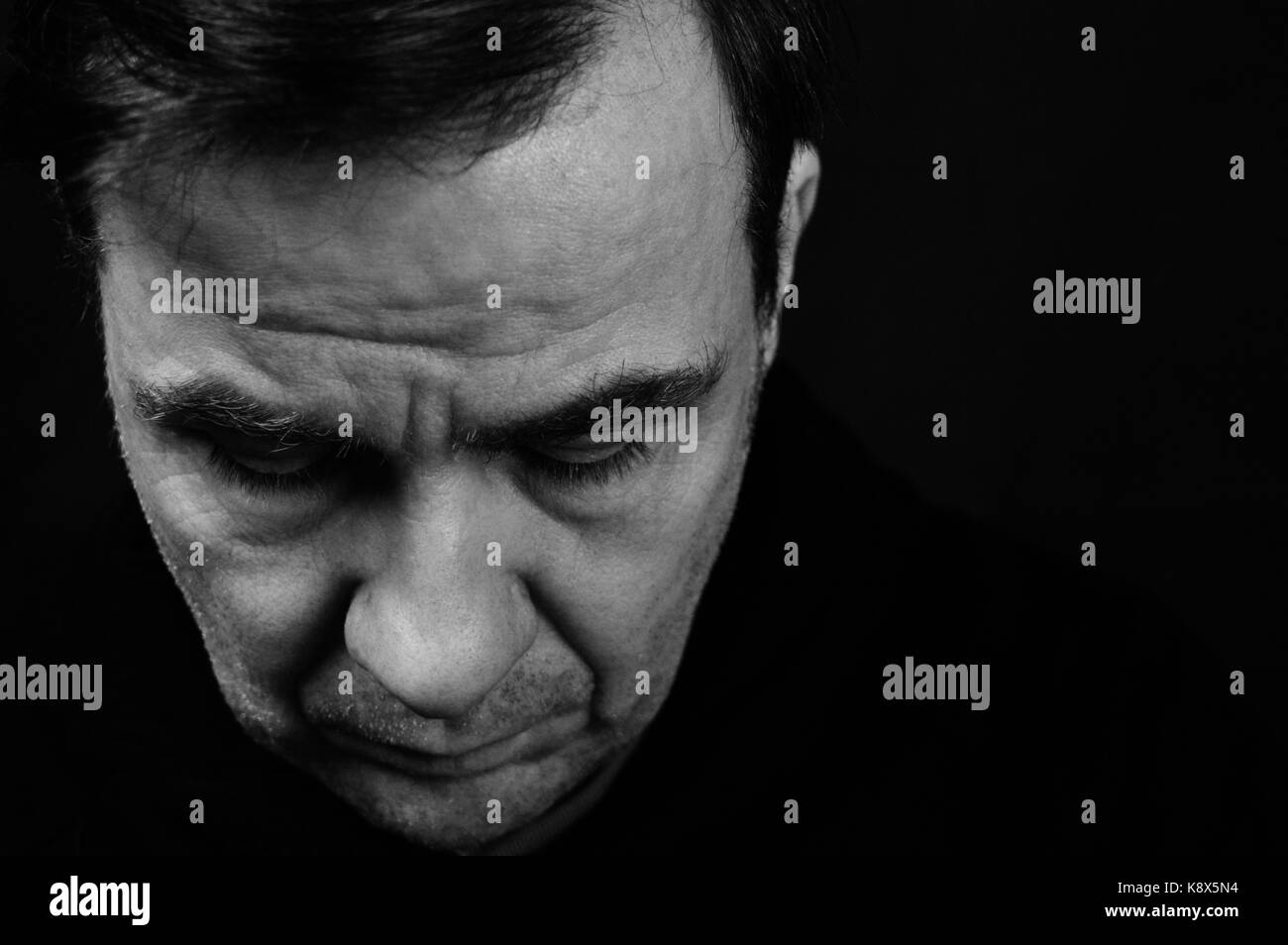 Man suffering depression Stock Photo - Alamy