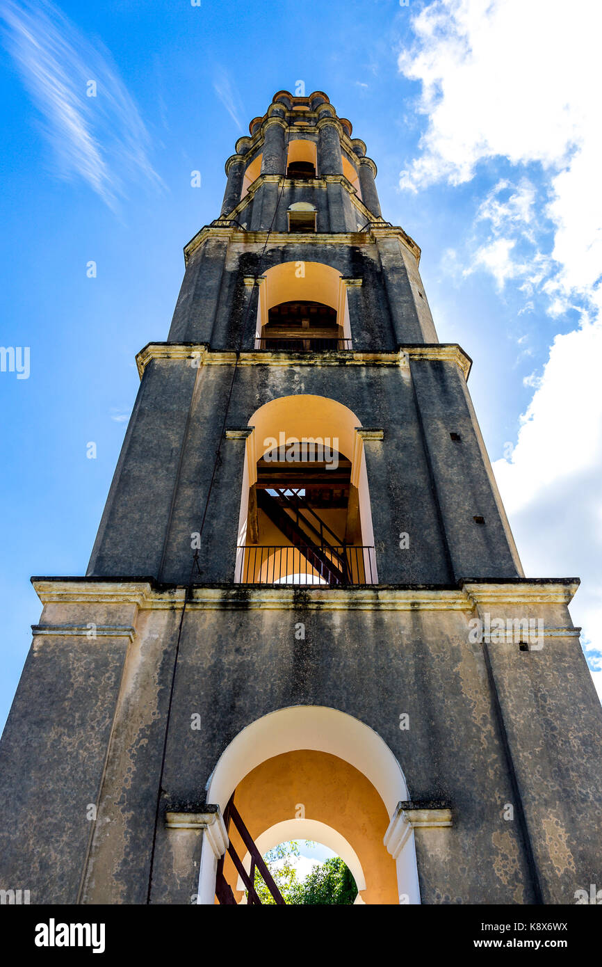 The old slave tower called Manaca Iznaga near Trinidad, Cuba Stock ...