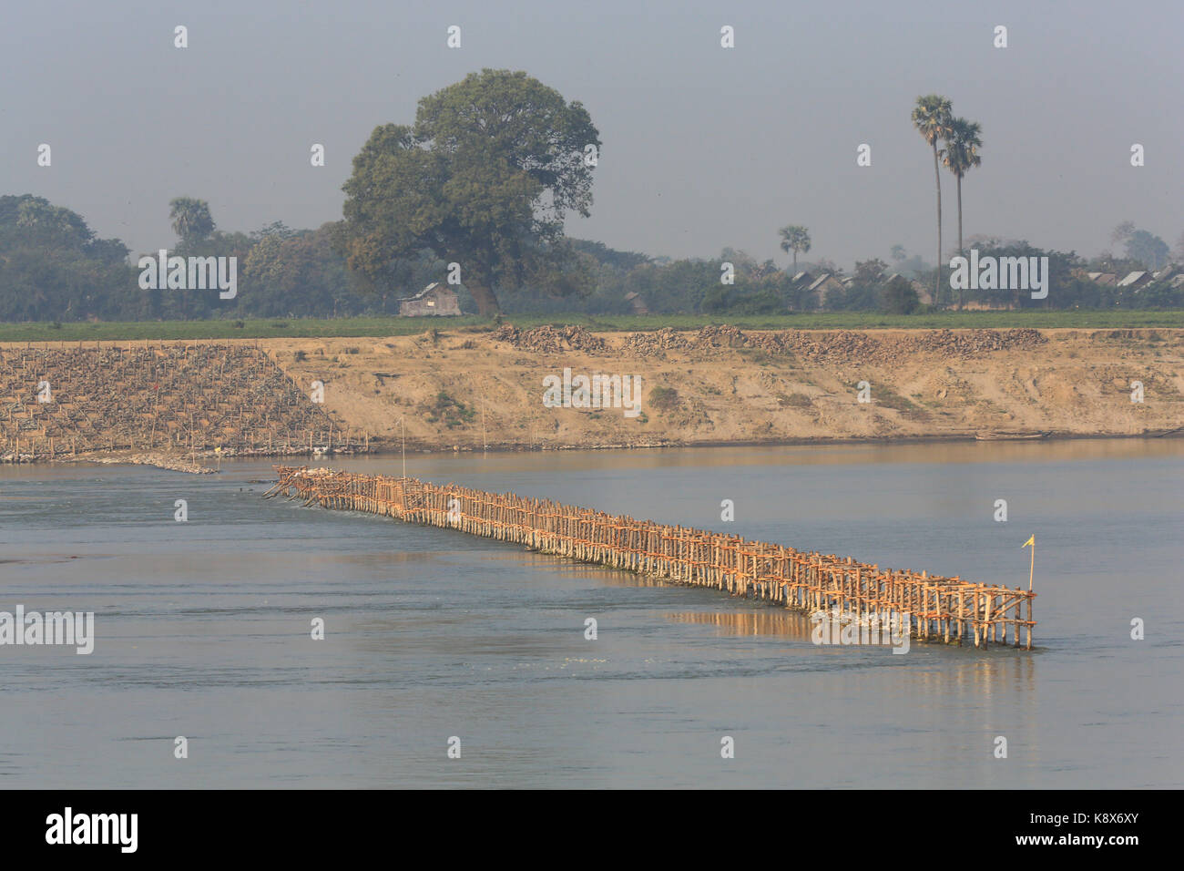 Bank protection and river training structures on a highly braided ...