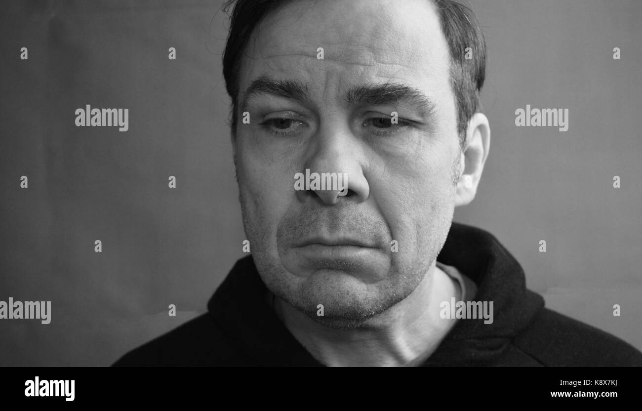 Man suffering depression Stock Photo - Alamy
