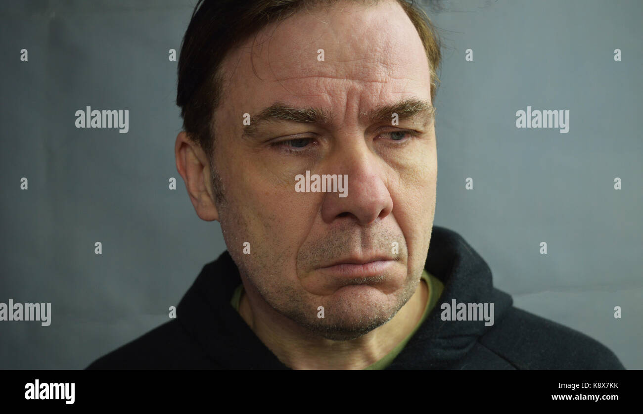 Man suffering depression Stock Photo - Alamy