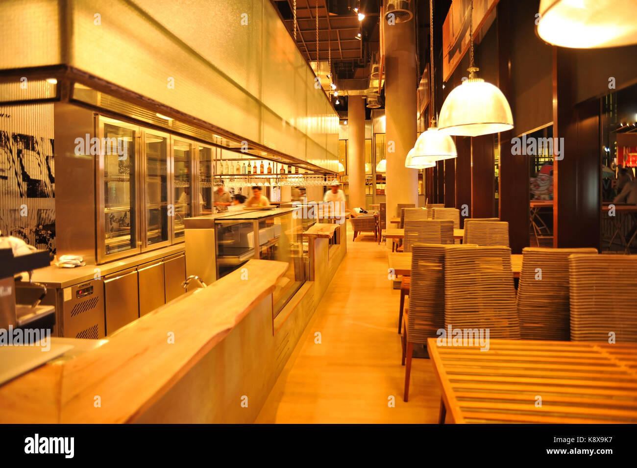 Industrial loft bar style Stock Photo - Alamy