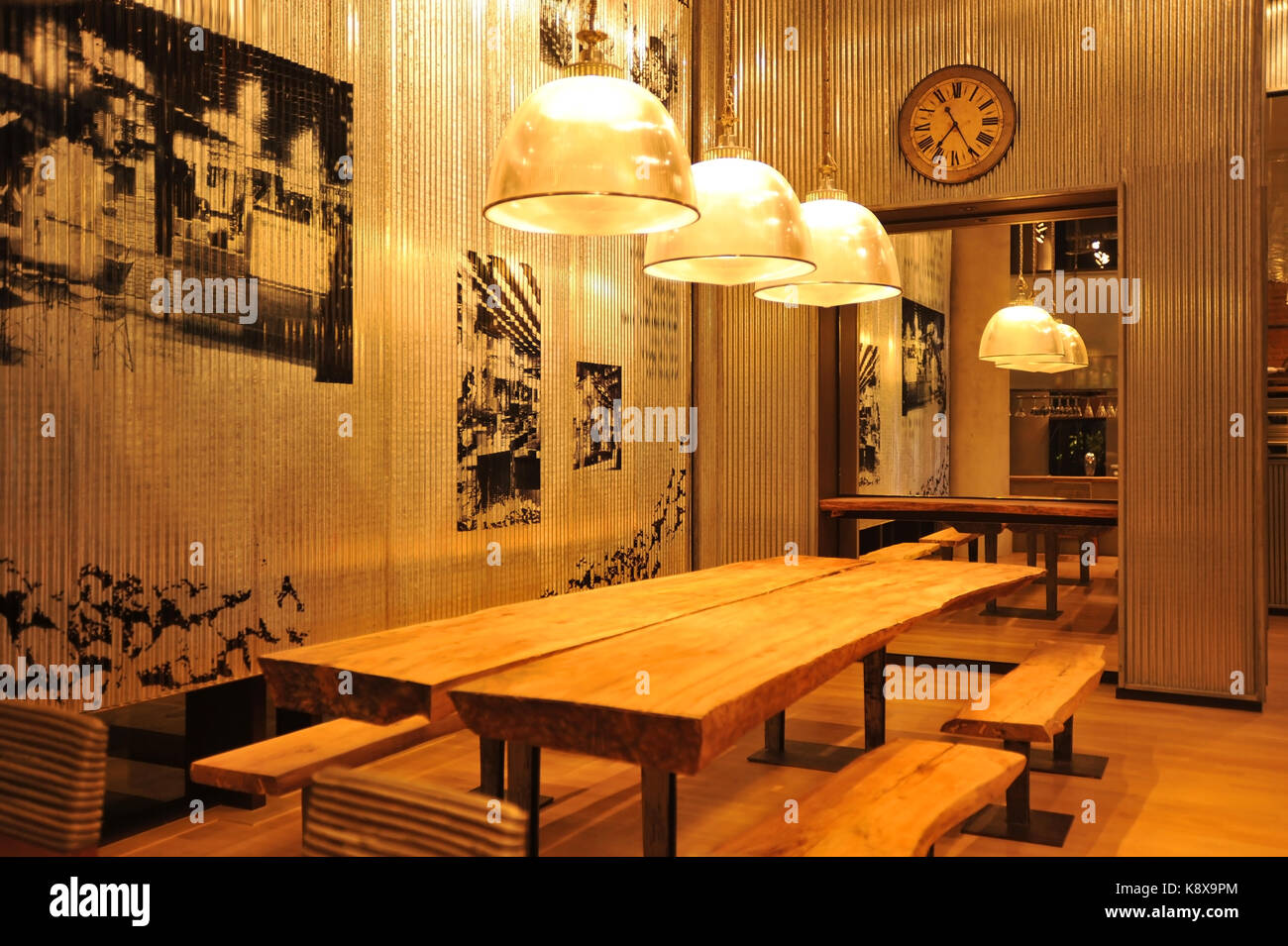 Industrial loft bar style Stock Photo - Alamy