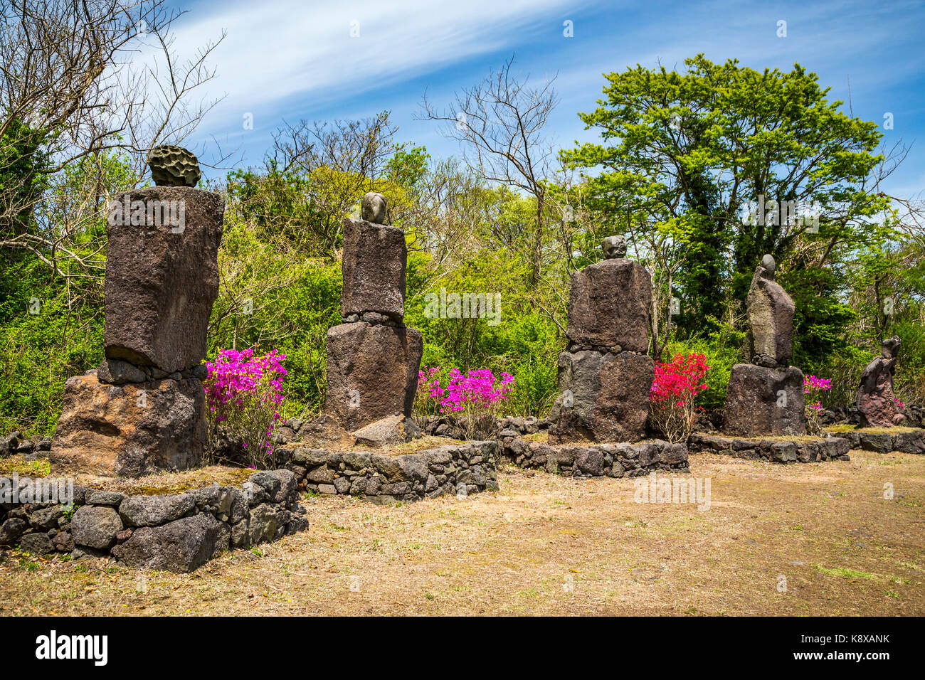 The Jeju Stone Park in Jocheon-eup, Jeju-si, Jeju Island, South Korea ...