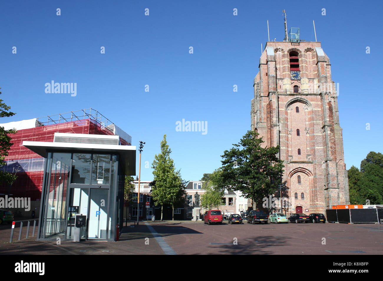 16th century Oldehove Tower in Leeuwarden, Friesland, The Netherlands ...