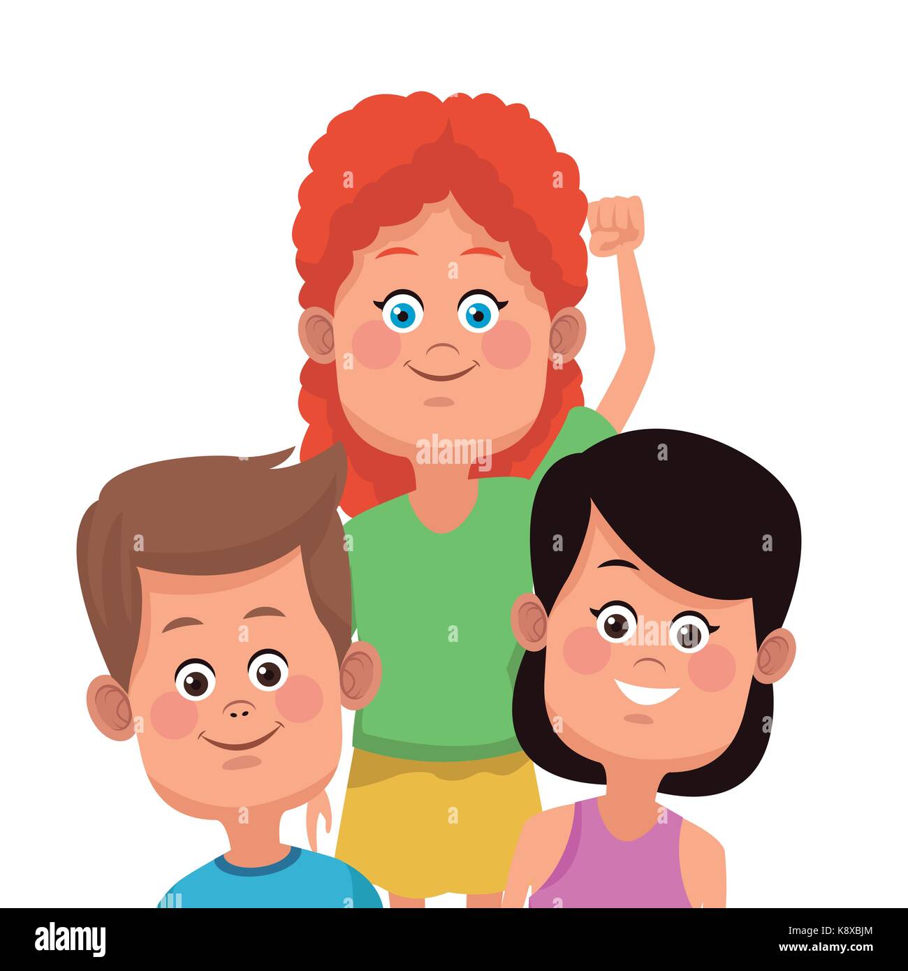 Kids friends cartoon Stock Vector Image & Art - Alamy