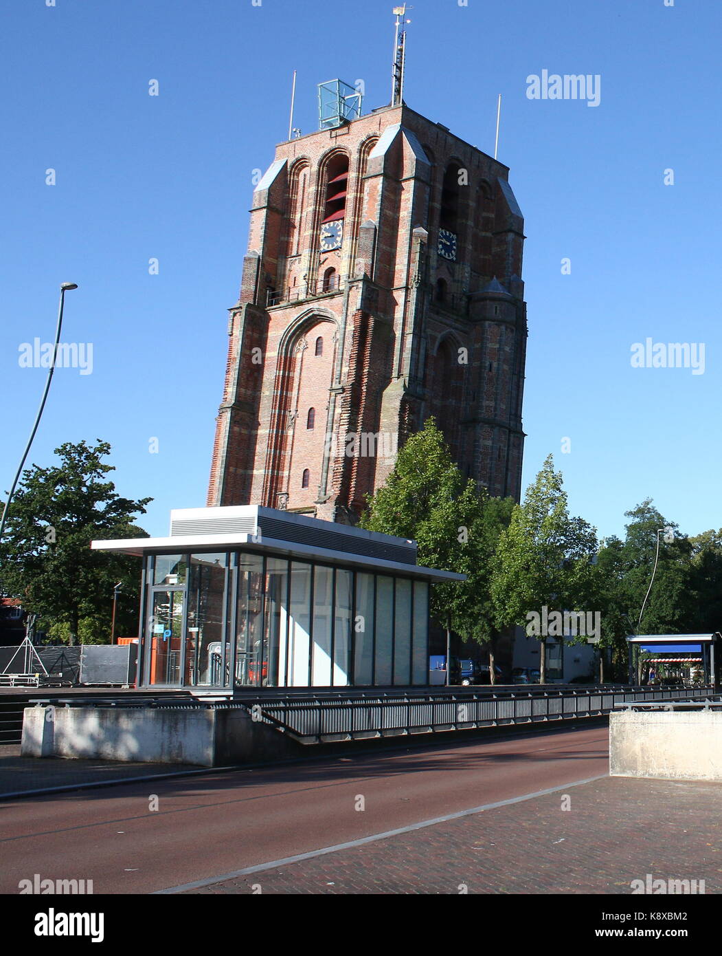 16th century Oldehove Tower in Leeuwarden, Friesland, The Netherlands ...