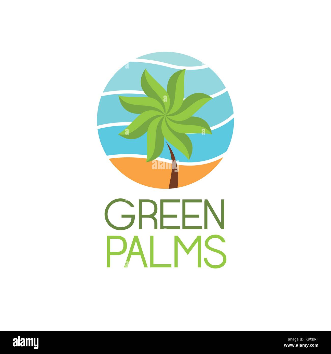Green palms symbol Stock Vector Image & Art - Alamy