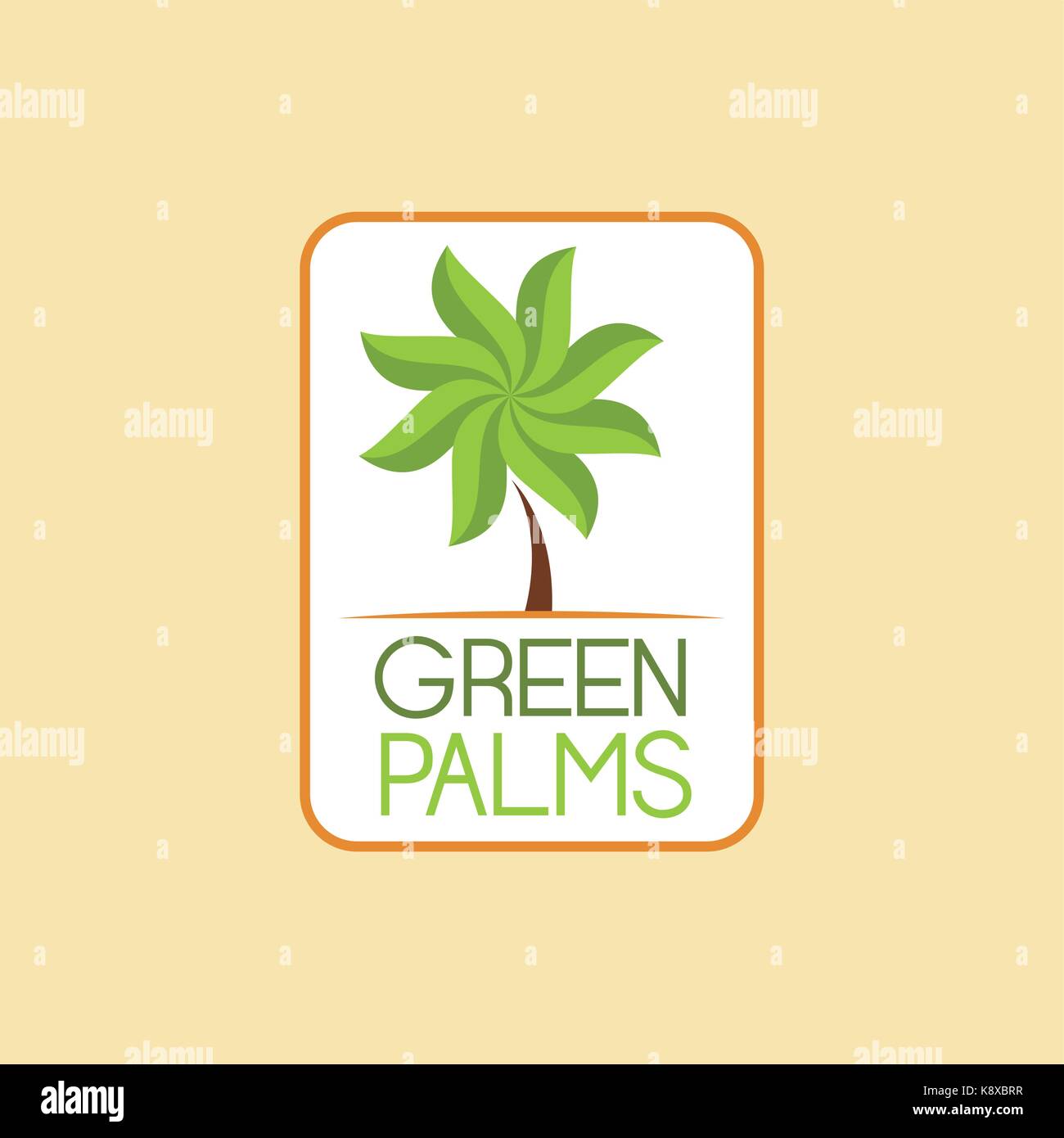 Green palms symbol Stock Vector Image & Art - Alamy