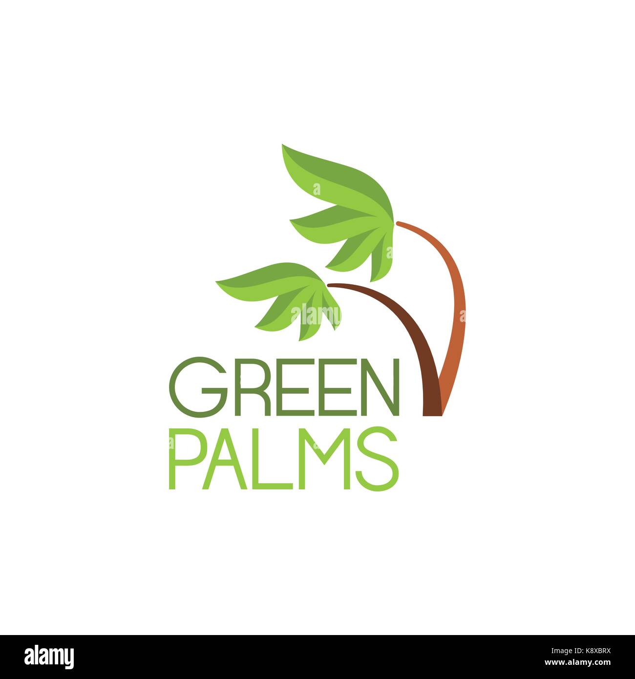 Green palms symbol Stock Vector Image & Art - Alamy