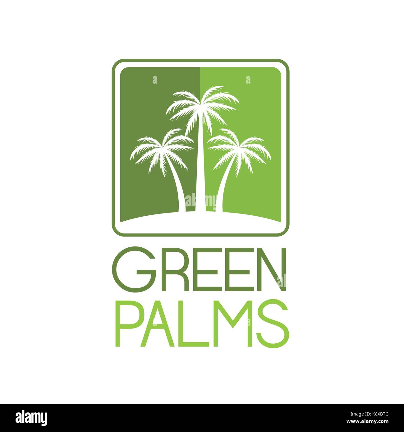 Palms square Stock Vector Images - Alamy