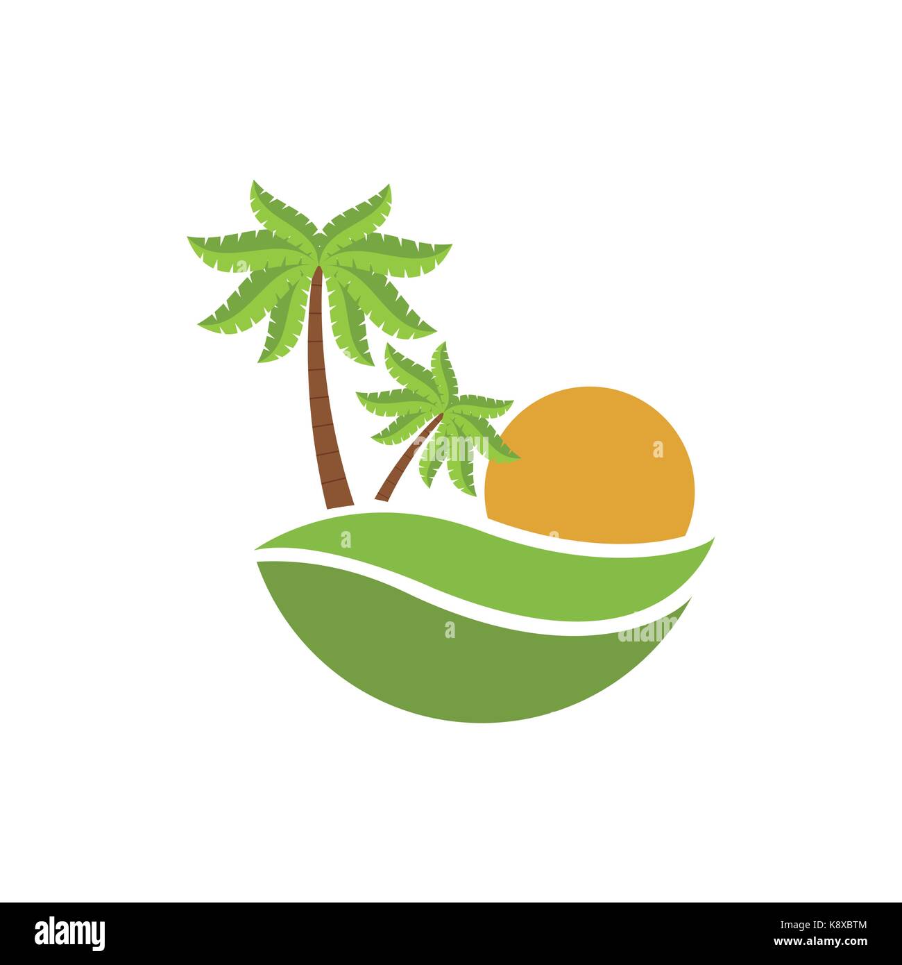 Green palms symbol Stock Vector Image & Art - Alamy