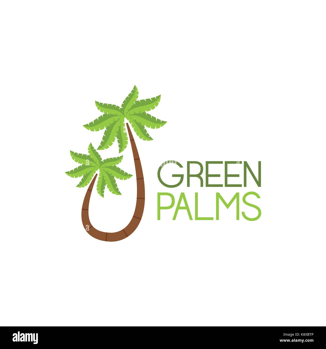 Green palms symbol Stock Vector Image & Art - Alamy